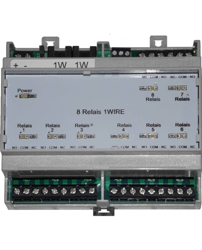 8 Relais 1WIRE Rail DIN